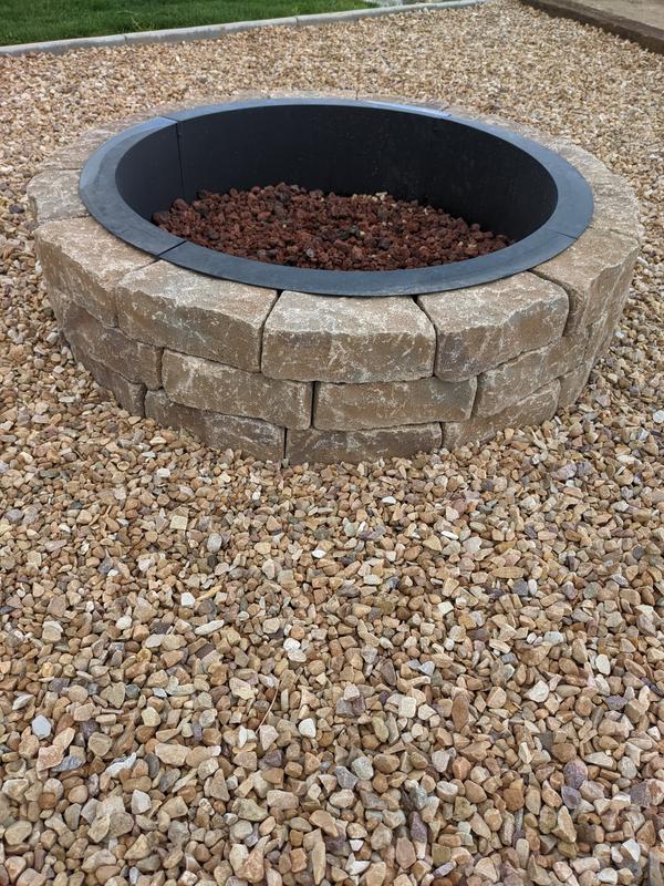 Sunnydaze Decor 39-Inch Outdoor Fire Ring Insert for Cozy Bonfires ...