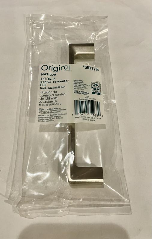 Origin 21 MATILDA 5-1/16-in (128mm) Center to Center Satin Nickel ...