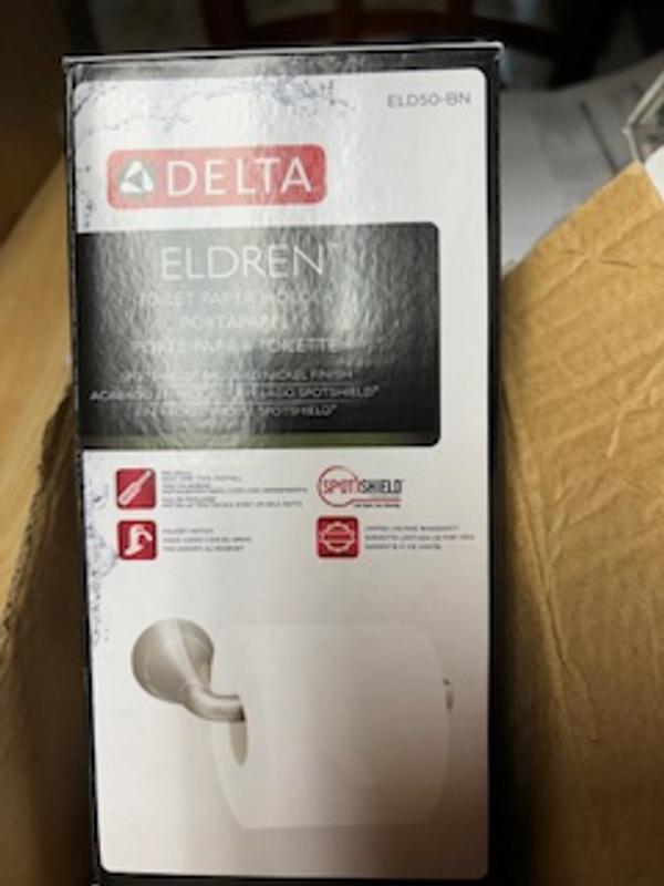 Delta Eldren Spotshield Brushed Nickel Wall Mount Single Post Toilet ...