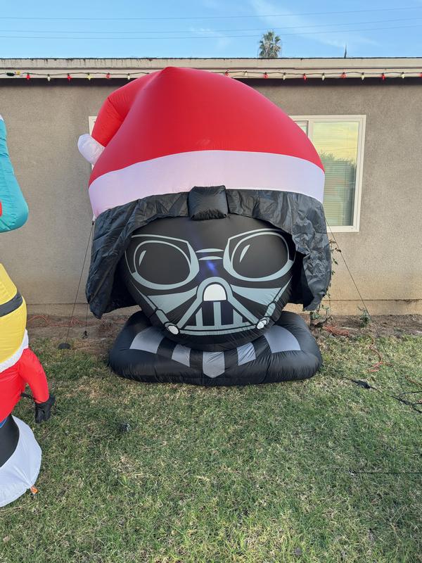 STAR WARS 8-ft Lighted Frosted Christmas Inflatable in the Christmas ...