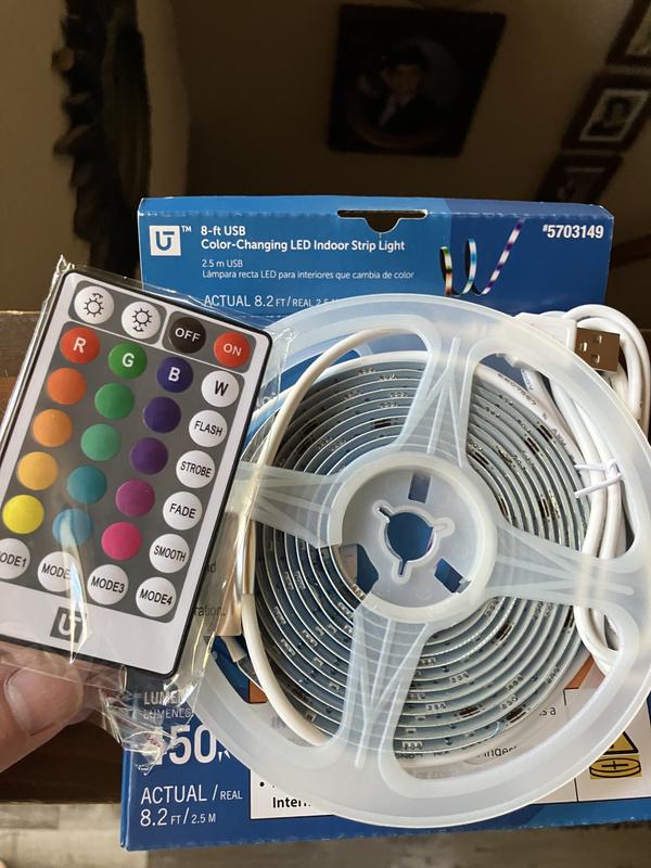 Utilitech Strip Light 96-in Usb Plug-in LED Under Cabinet Strip Light ...