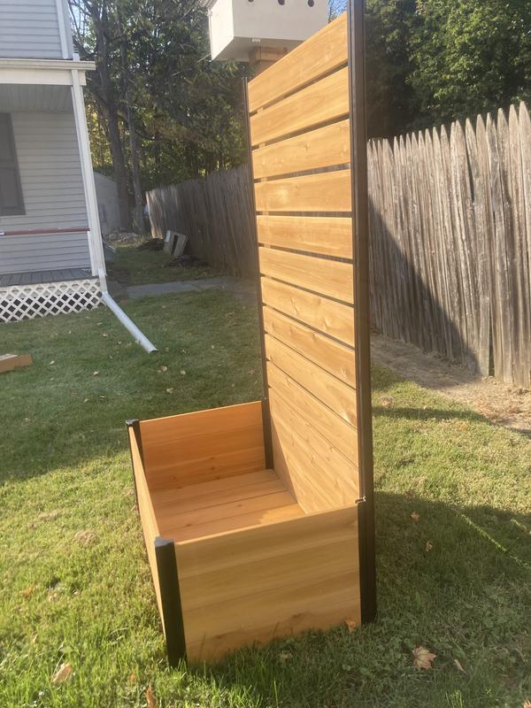Enclo Privacy Screens Concord 41-in W x 73-in H Wood Planter Box Cedar ...
