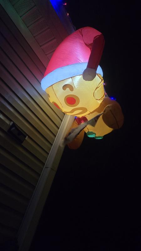 SYNCFUN 3.5-ft Lighted Gingerbread Christmas Inflatable 31834 at Lowes.com