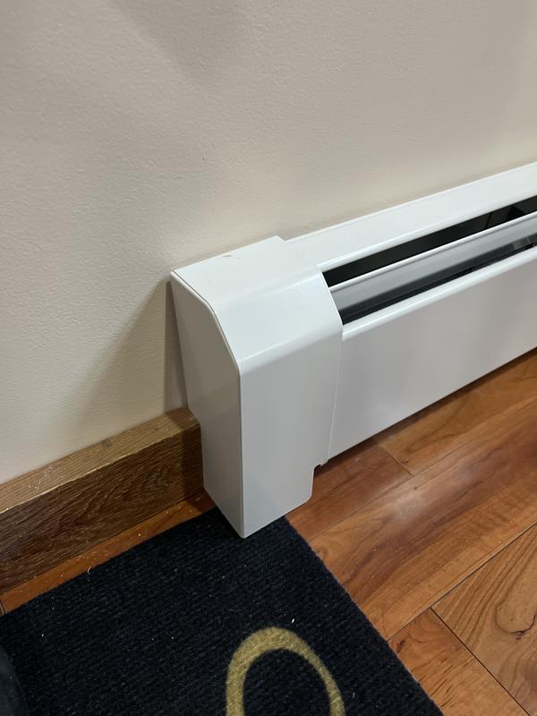 Hydrotherm 3-in Hydronic Slip-on Baseboard Heater Left End Cap HA-ECL ...