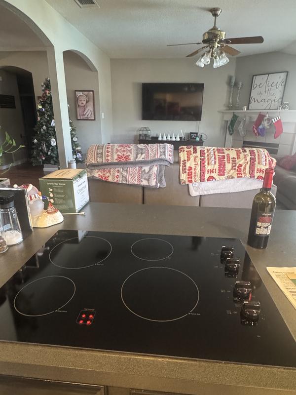 GE 30-in 4 Burners Smooth Surface (Radiant) Stainless Steel Electric ...