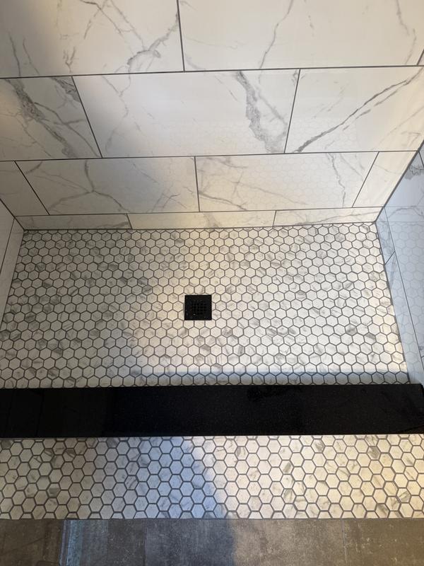 STAINMASTER Emperor Ash 12-in x 24-in Matte Porcelain Marble Look Floor ...