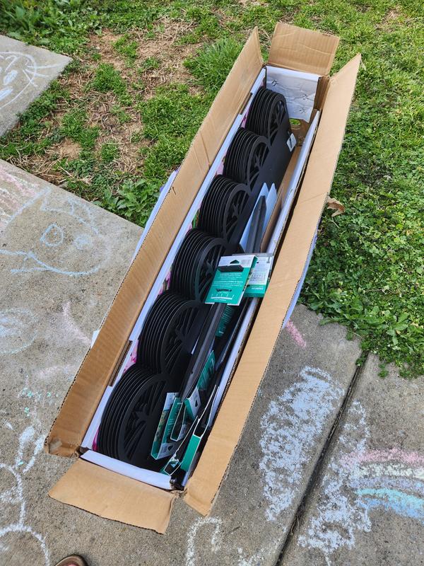 Garden Accents 3-ft x 8-in Black Rust Resistant Steel Landscape edging ...