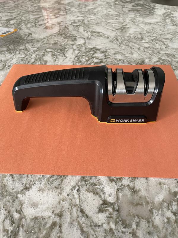Work Sharp Kitchen Knife Sharpener - Diamond and Ceramic Wheels - Pull Through Design - Includes ...