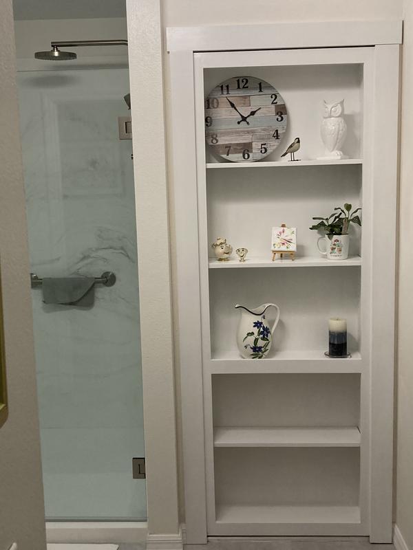 Hide-A-Way Doors 32-in x 80-in Left Hand Out-Swing Bookcase Door, Maple ...