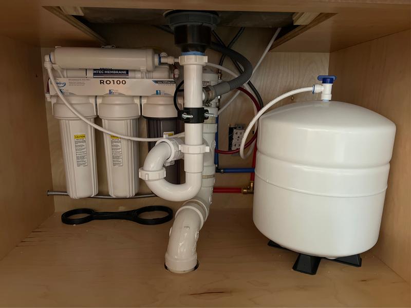 iSpring RO100 5-stage Multi-method Reverse Osmosis Filtration System ...