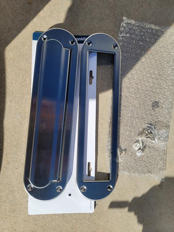 Franklin Brass Brushed Gold Mail Slot (Mounting Hardware Included) in ...