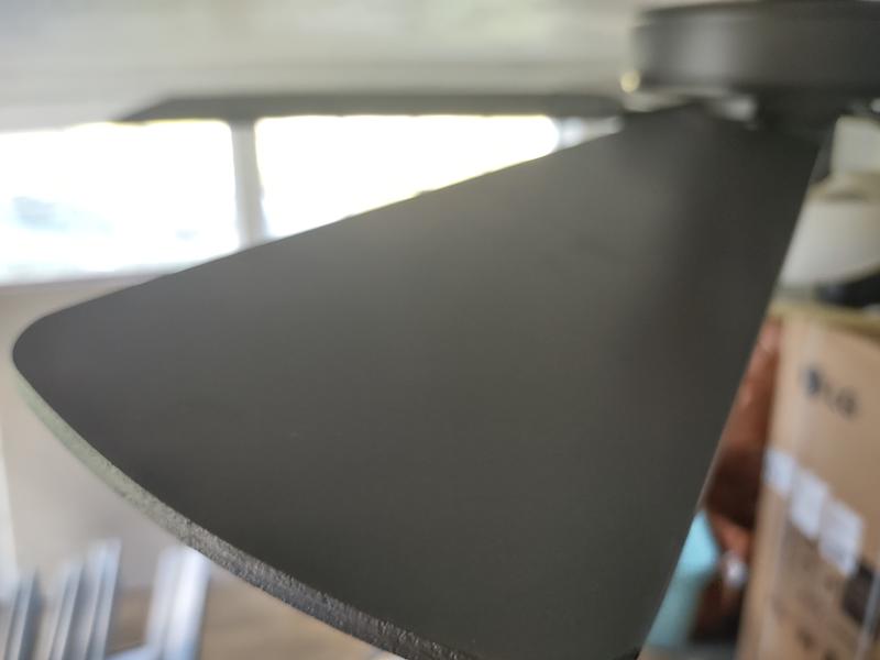 Edvivi 52-in Matte Black with Black / Rustic Charcoal Blades Integrated ...