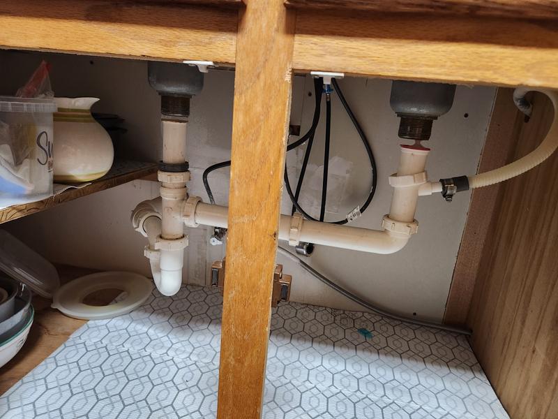 SnappyTrap Snappy Trap Drain Kit Double Bowl Kitchen Sinks 1-1/2-in P ...