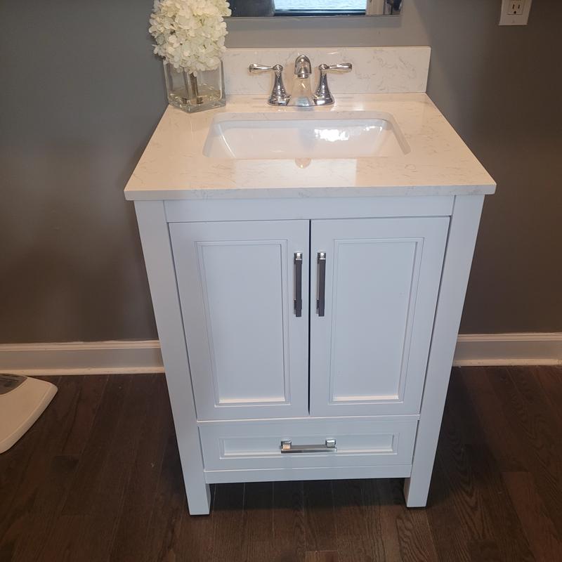 allen + roth Crest Hill 48-in White Undermount Single Sink Bathroom ...