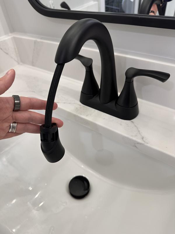 Delta Sandover Pulldown Spotshield Brushed Nickel Widespread 2-Handle WaterSense Pull-down ...