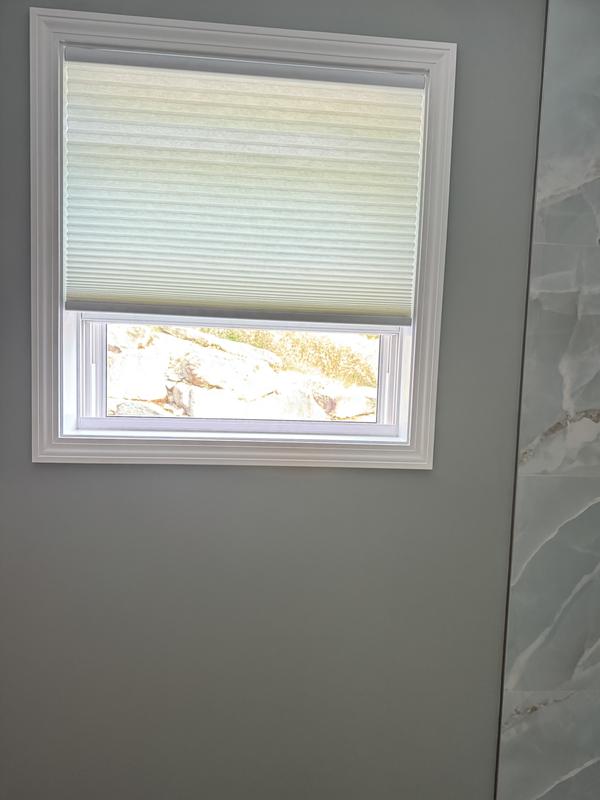 LEVOLOR 27-in x 72-in Textured Sand Light Filtering Cordless Cellular ...