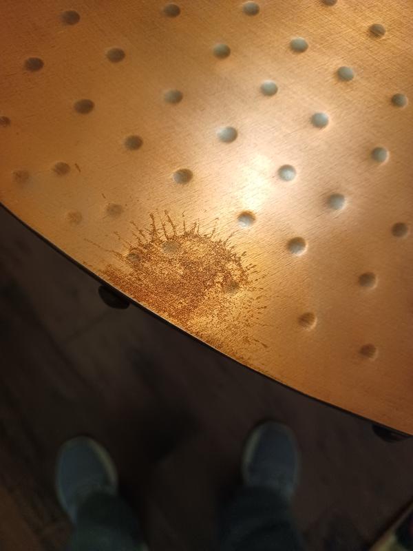 Safavieh Nesta 30-in W x 31-in H Copper Metal Round Rustic End Table ...