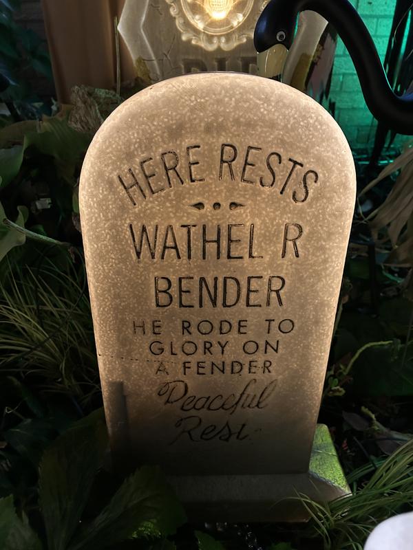 Disney 2-ft Disney The Haunted Mansion Blow Mold Tombstone in the ...