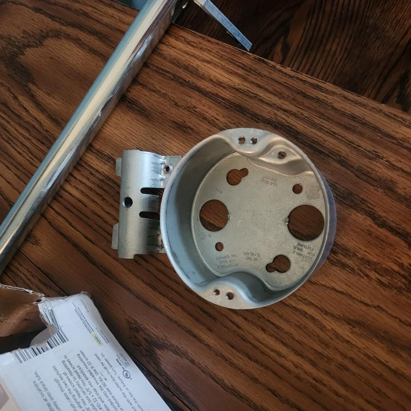 Hubbell RACO Galvanized Steel Old Work Ceiling Fan Electrical Box 937 ...