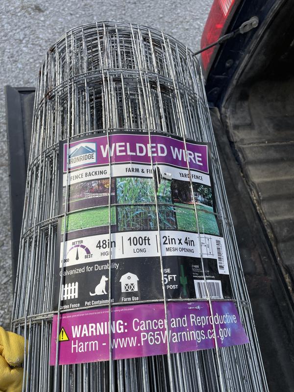 Shop IRONRIDGE 50-ft x 4-ft Steel Welded Wire Fencing Kit at Lowes.com