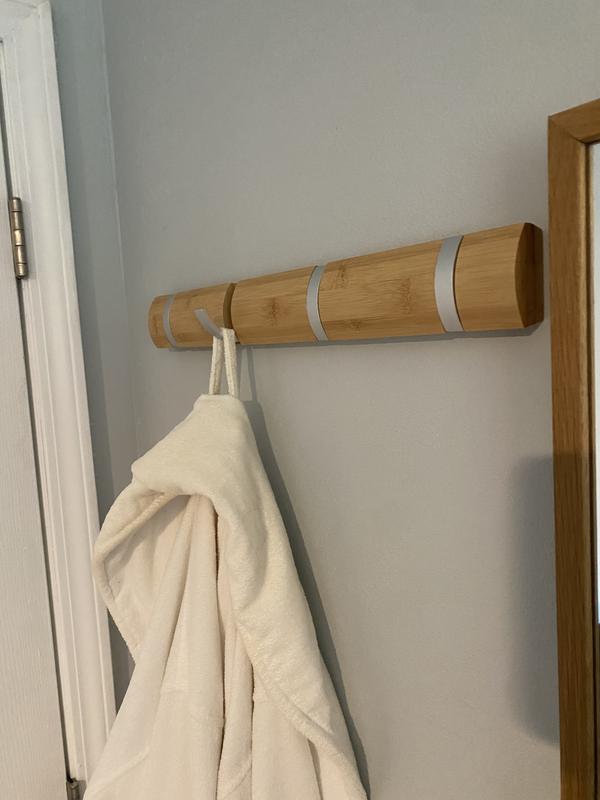 Harper 5-Hook 24-in x 1.2-in H Tan Decorative Wall Hook (25-lb Capacity ...