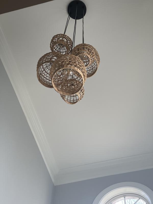 allen + roth MAYA 6-Light Matte Black Traditional Cage Chandelier ...