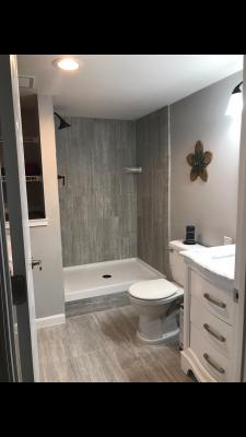 Style Selections Ridgemont Silver 12-in x 24-in Glazed Porcelain Stone ...