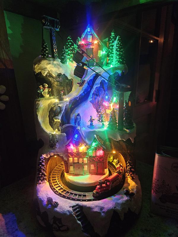 Carole Towne Carole Towne Winter Village Lighted Musical Village Scene ...