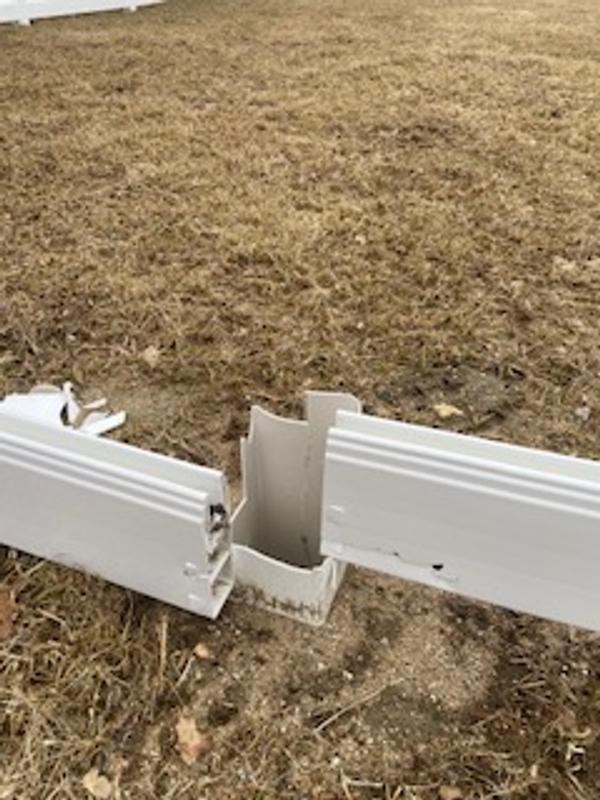 CATALYST Everton 6-ft H x 6-ft W White Privacy Vinyl Flat-top Fence ...