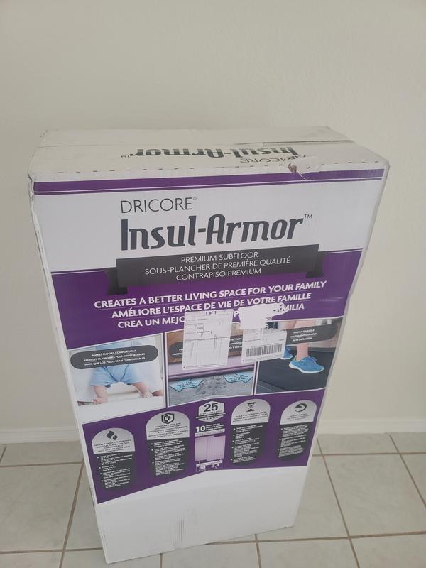 DRIcore Insul-Armor 76 23.25-ft W x 47.25-ft L x 1 -in T Premium Foam ...