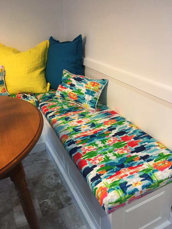 Pillow Perfect Outdoor/Indoor Alauda Grasshopper Bench Cushion 18-in x ...