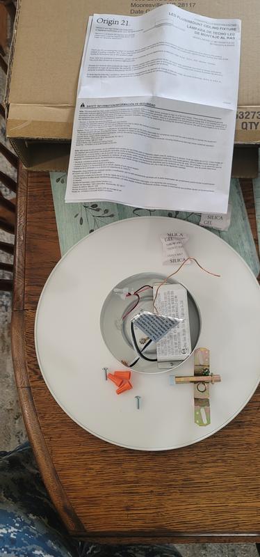 Origin 21 Ledger 1 -Light 12.875-in Matte Black Integrated LED Flush ...