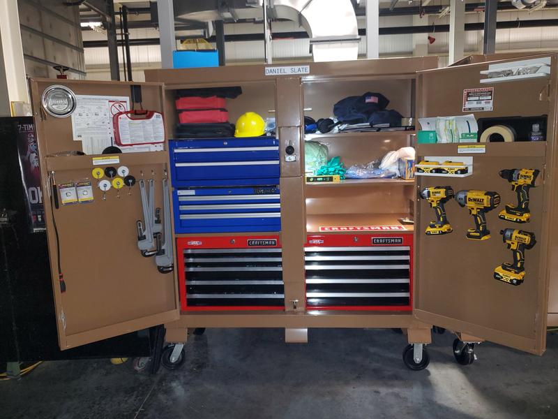 KNAACK JOBMASTER Cabinet 24-in W x 60-in L x 60-in H Brown Steel ...