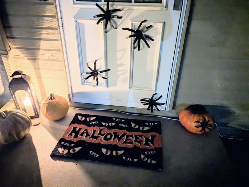 Haunted Living Haunted Halloween 2 X 3 (ft) Black/Orange Indoor Throw ...