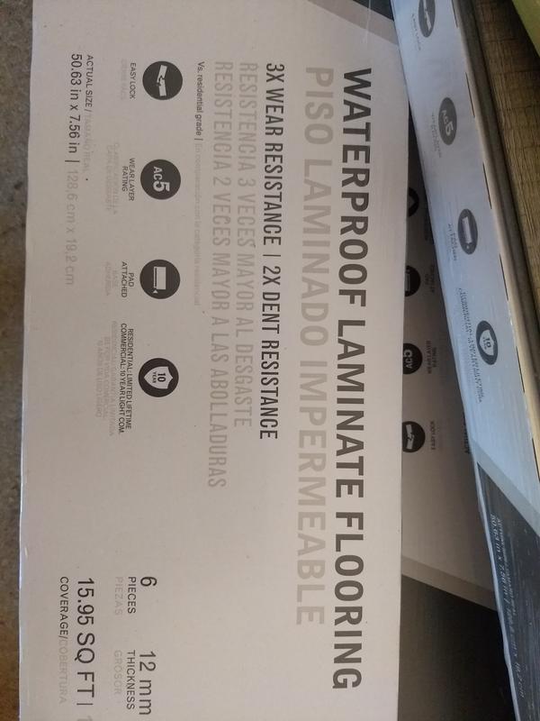 STAINMASTER Waterproof Vienna Basin Oak 12-mm T x 8-in W x 50-in L ...