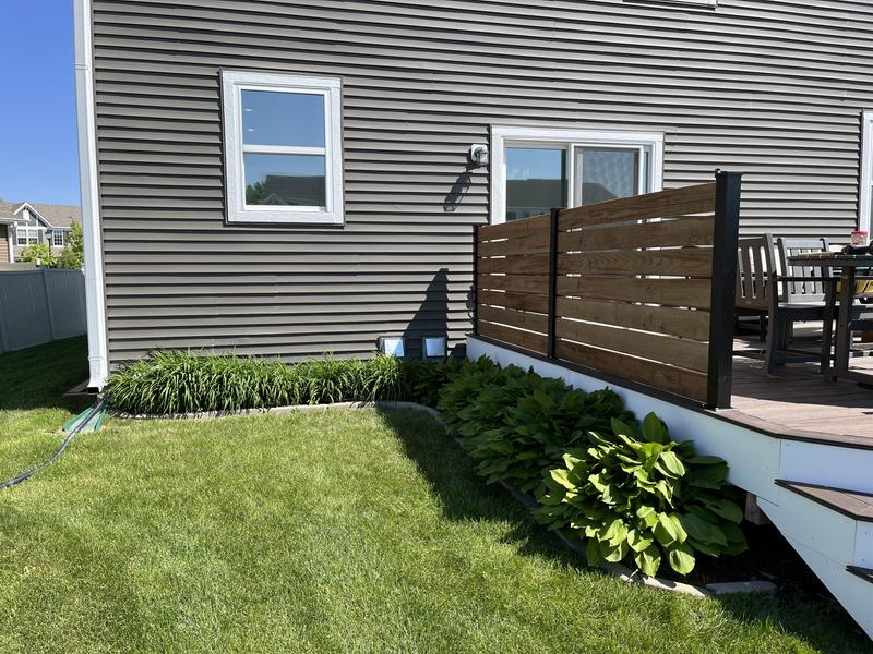 HOFT End Post Kit A4 and Hardware 6-ft x 44-in Black Aluminum Deck ...