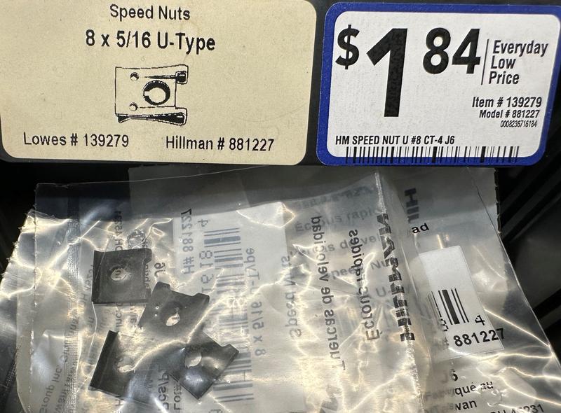 Hillman 5/16-in Black Phosphate U Spring Nut 881249 at Lowes.com