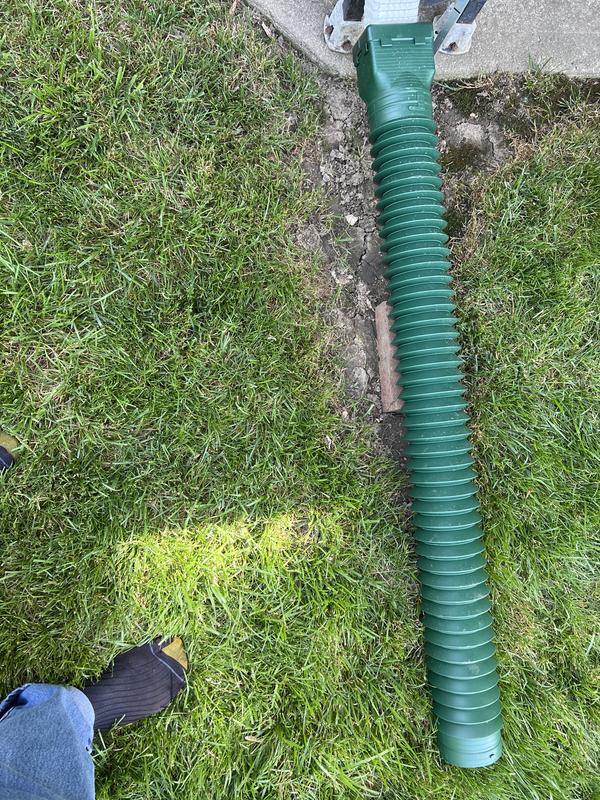 Spectra Universal Ground Spout Extension Green Polymer 24-in Green ...