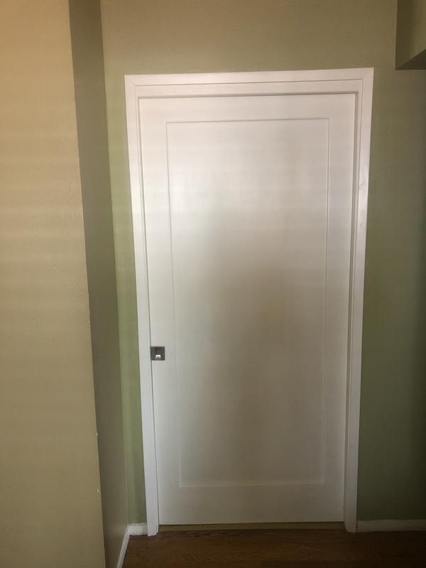RELIABILT Shaker 30-in x 80-in Primed 1-panel Smooth Solid core Primed ...