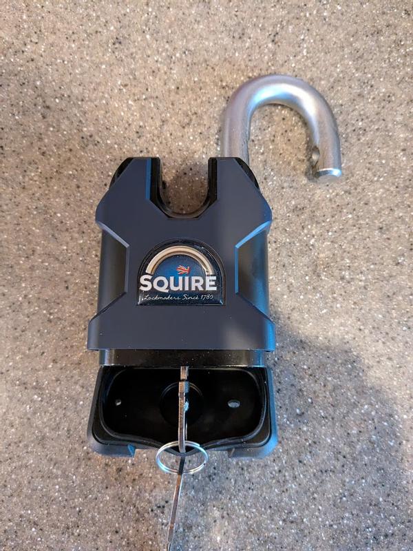 Squire Locks Stronghold Keyed Padlock, 2-9/16-in Wide x 3/4-in Shackle ...