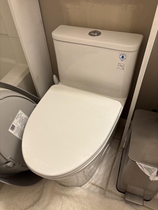 HOROW Toilets White Elongated Standard height 12-in Rough-In 1.6 GPF ...