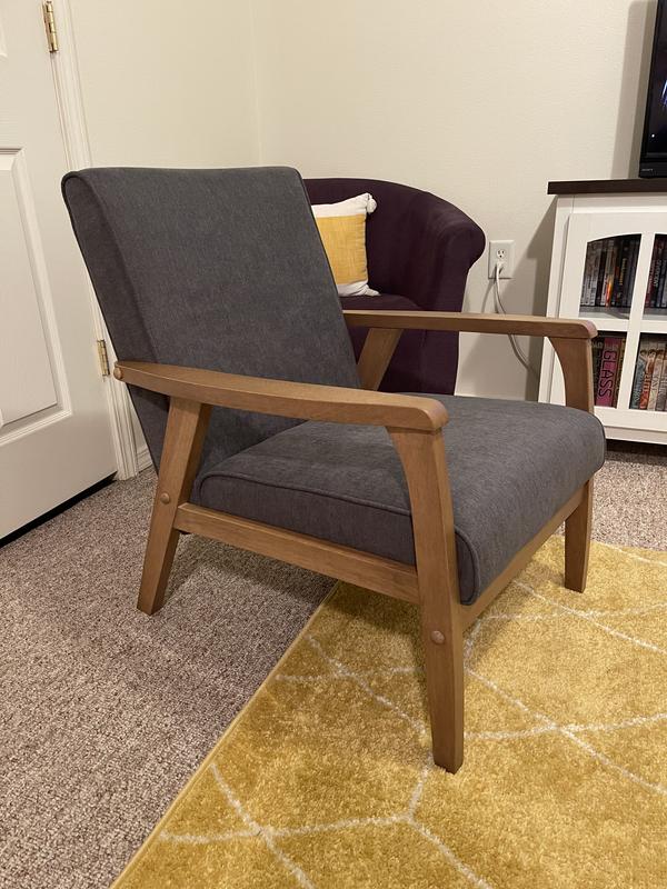 Brookside Lara Modern Charcoal Accent Chair BS0006CHR00CH at Lowes.com