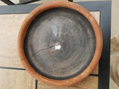 New England Pottery 15.0-in Orange Ceramic Plant Saucer in the Plant ...
