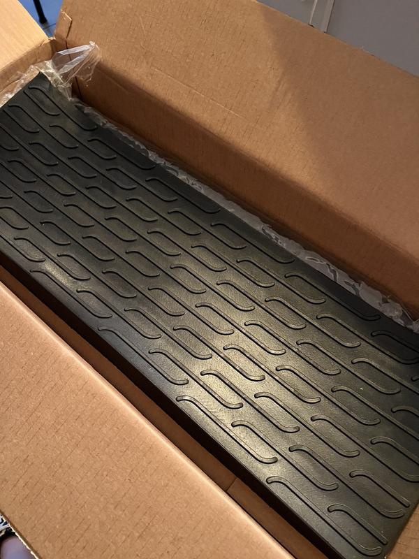 Rubber-Cal Black Rubber Rectangular Indoor or Outdoor Utility Mat 10 ...