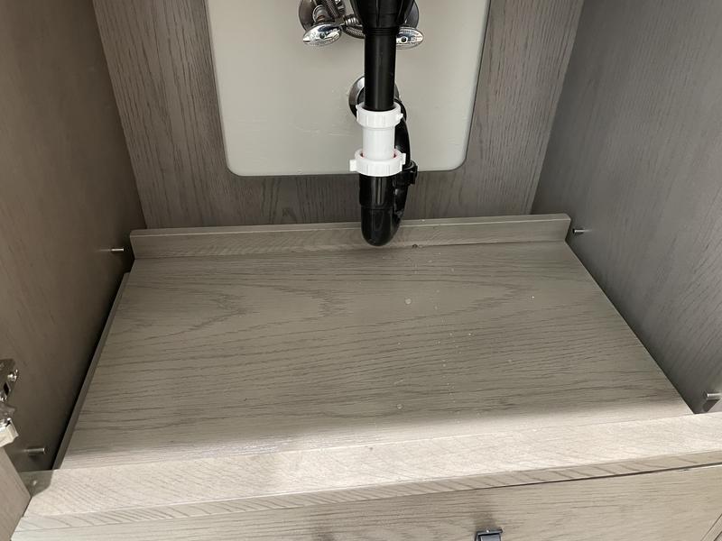 allen + roth Brawley 48-in Rustic Taupe Oak Undermount Single Sink ...