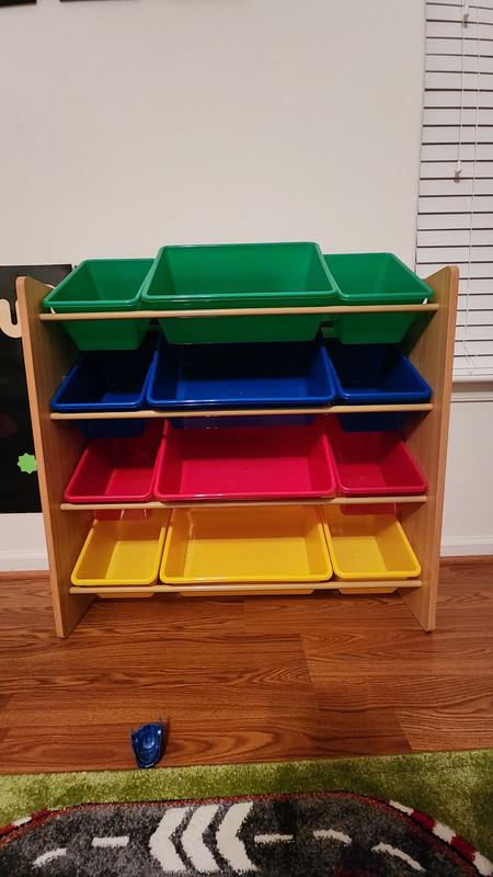 Honey-Can-Do Kids Toy Box Organizer with 12 Bins - Rectangular Shape ...
