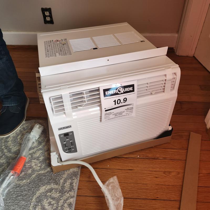 DURASTAR Large Room Window Air Conditioner with Heater, Remote Included ...