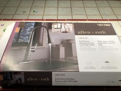 allen + roth Bryton Chrome Single Handle Deck-mount Pull-down Kitchen ...