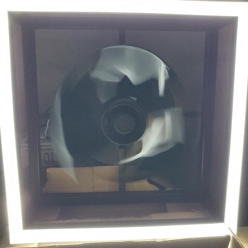 C Cattleya 12-in Black with Black Blades Adjustable White LED Flush ...