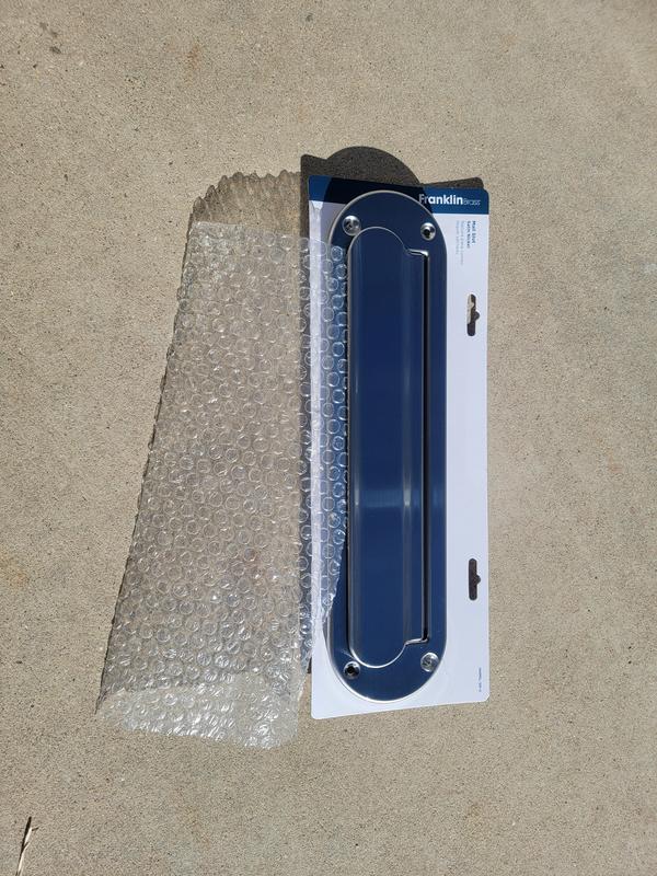 Franklin Brass Brushed Gold Mail Slot (Mounting Hardware Included) in ...
